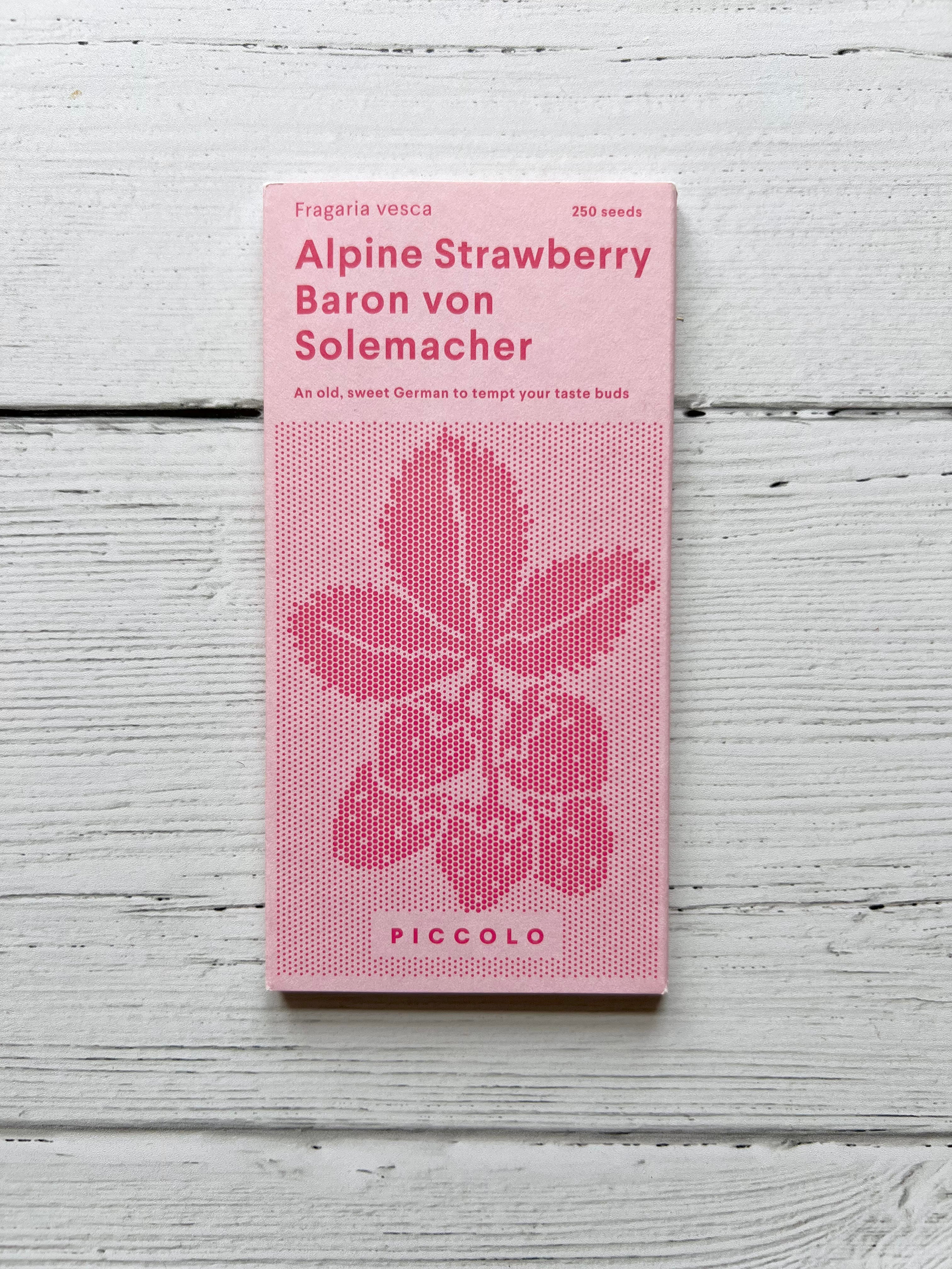 PICCOLO SEEDS - ALPINE STRAWBERRY 'Baron von Solemacher' – Dan Cooper ...