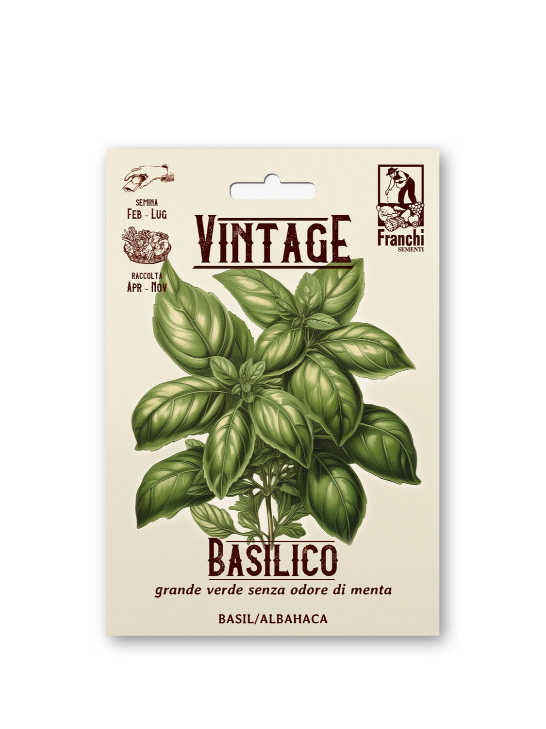 Franchi Seeds - Basil 'Grande Verde Senza Odore di Menta' – Dan Cooper ...