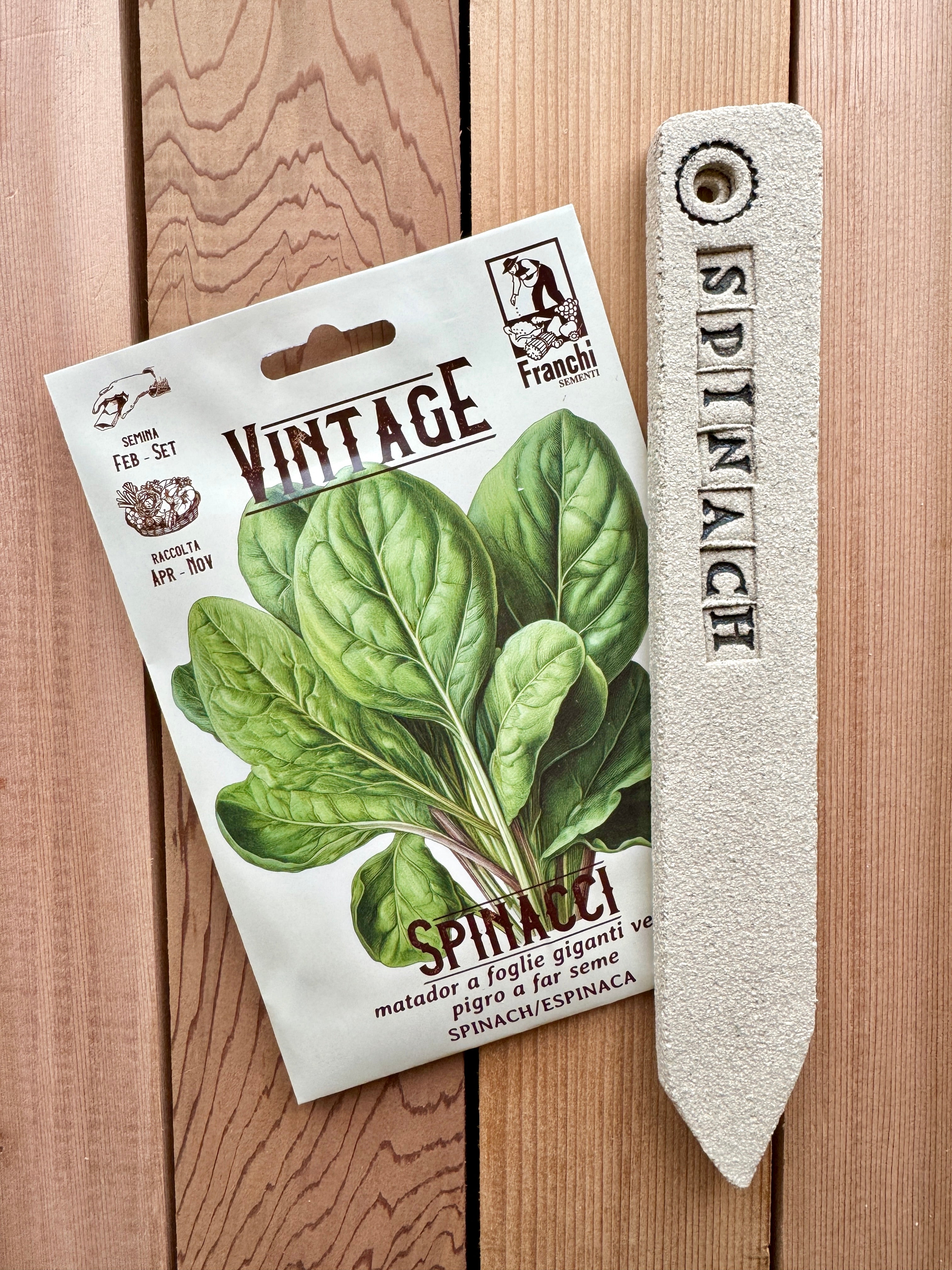 Heritage Seed And Stoneware Plant Label Set, Spinach – Dan Cooper Garden